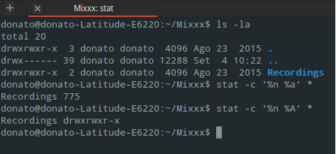 Linux: Ver permisos de un archivo con stat, en modo octal o en modo rwx ...